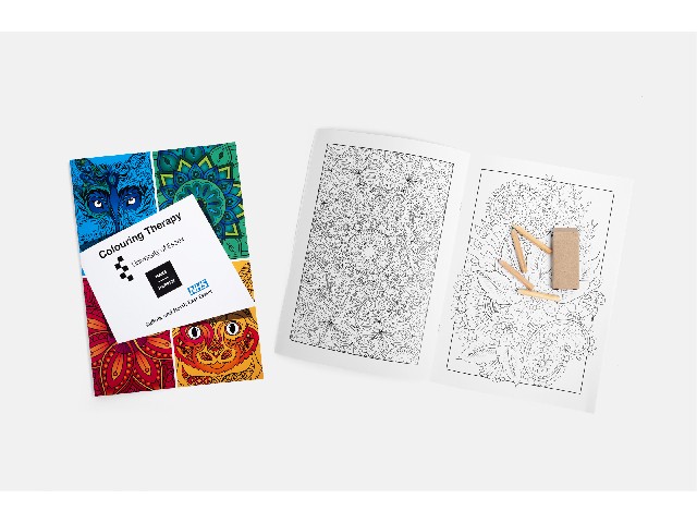 A4 8 Page Colouring Therapy Book - MoJo Promotions