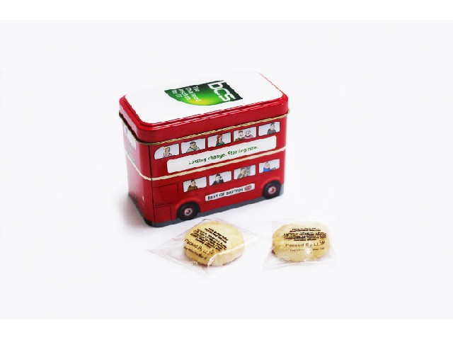 London Bus Tin with Shortbread Biscuits - MoJo Promotions