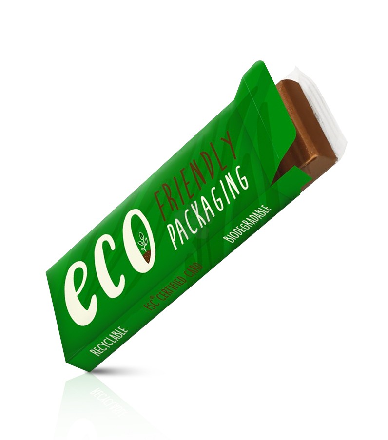 Promotional 12 Baton Chocolate Bar in Eco Box, Personalised by MoJo ...