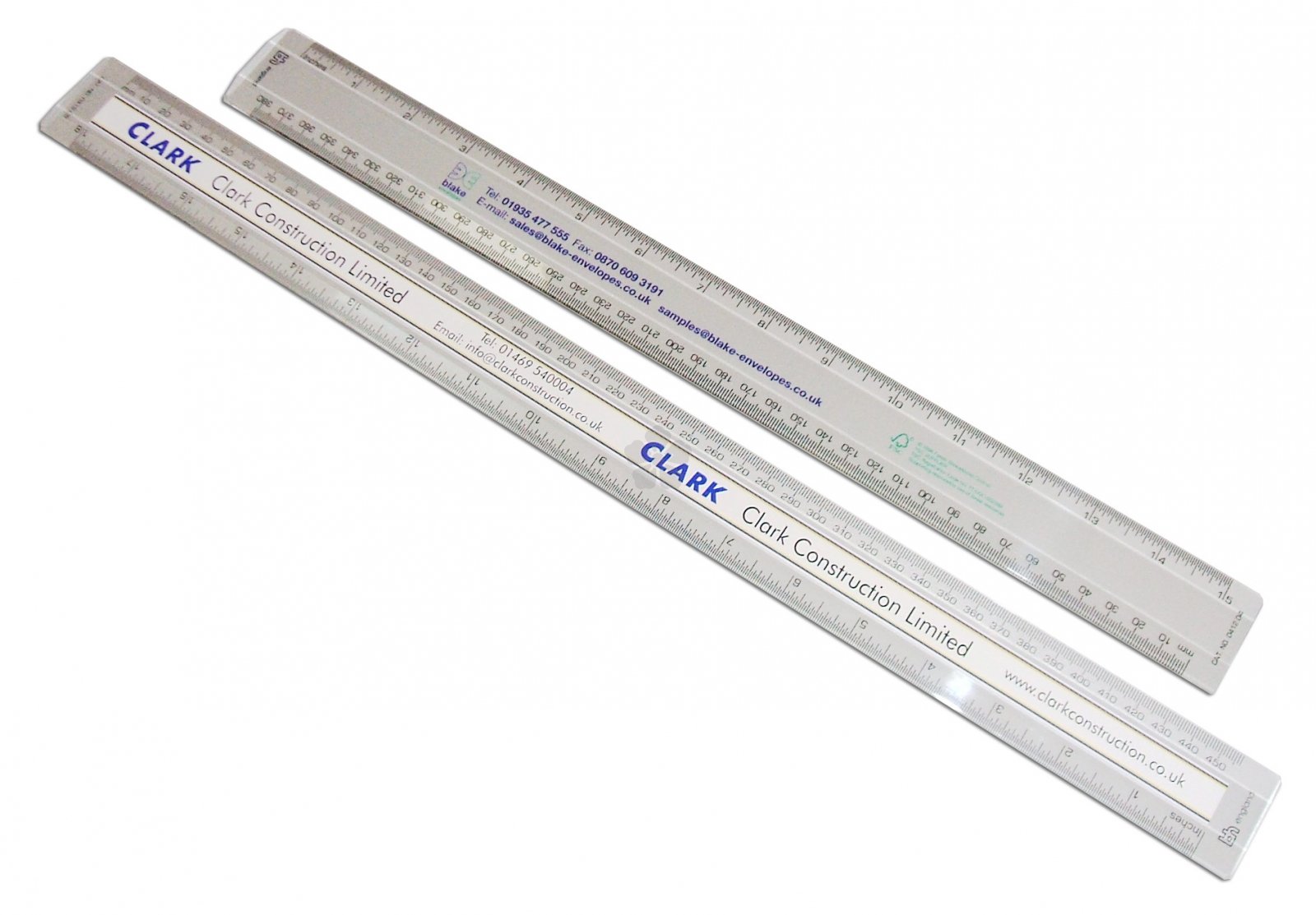 Promotional 12" Acrylic Ruler, Personalised by MoJo Promotions