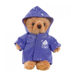 Promotional 5" Rusty Bear with Coat, Personalised by MoJo Promotions