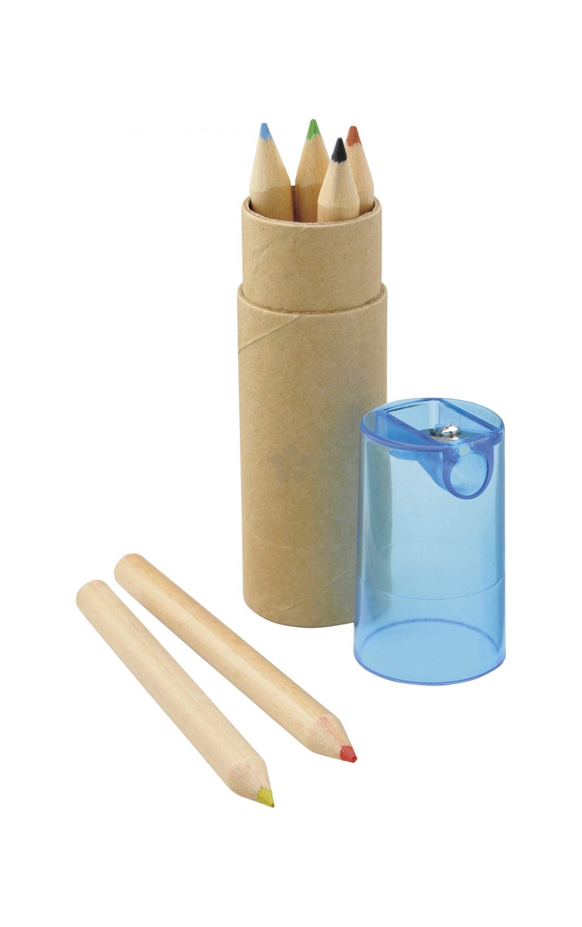 Promotional 6 Piece Pencil Tube with Sharpener, Personalised by MoJo ...
