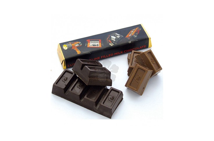 Promotional 70g Praline Filled/Solid Chocolate Bar, Personalised by ...