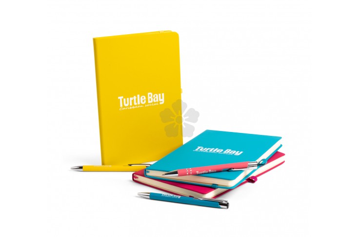 Promotional A5 Croft Notebook & Pen Set, Personalised by MoJo Promotions