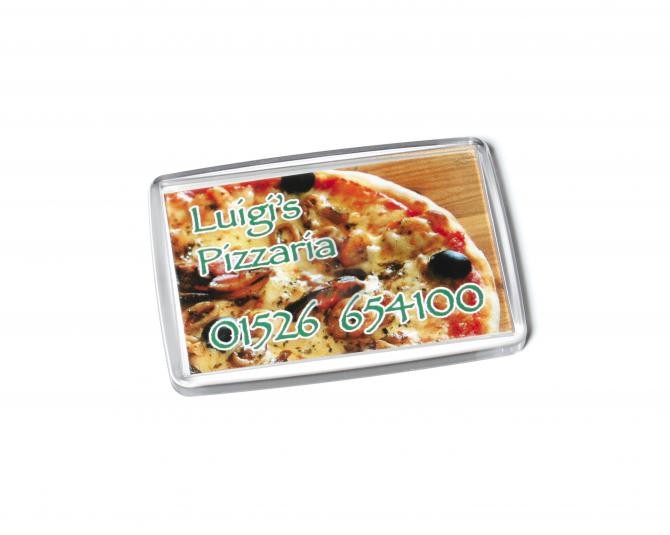 Promotional Acrylic Insert Fridge Magnet, Personalised by MoJo Promotions