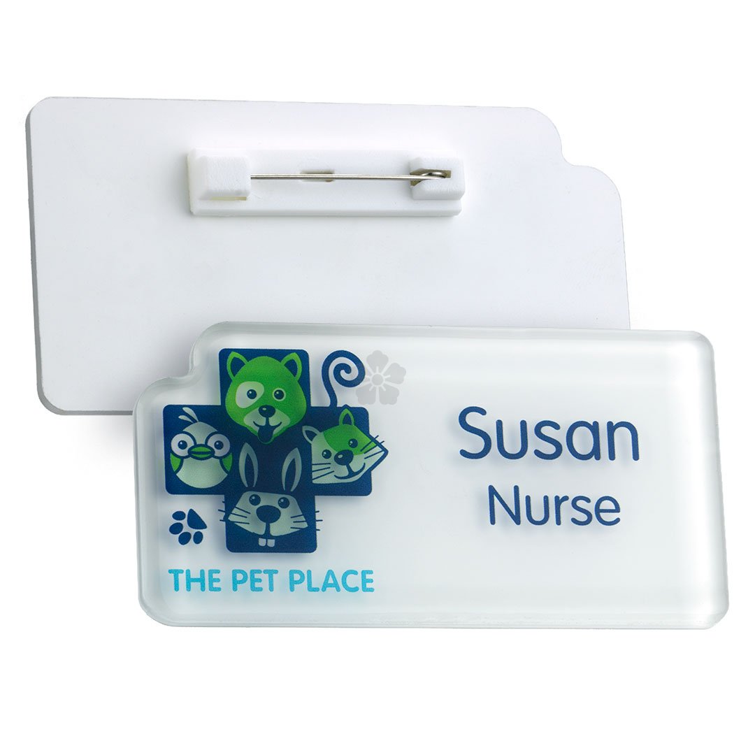 Promotional Acrylic Personalised Name Badges, Personalised by MoJo ...
