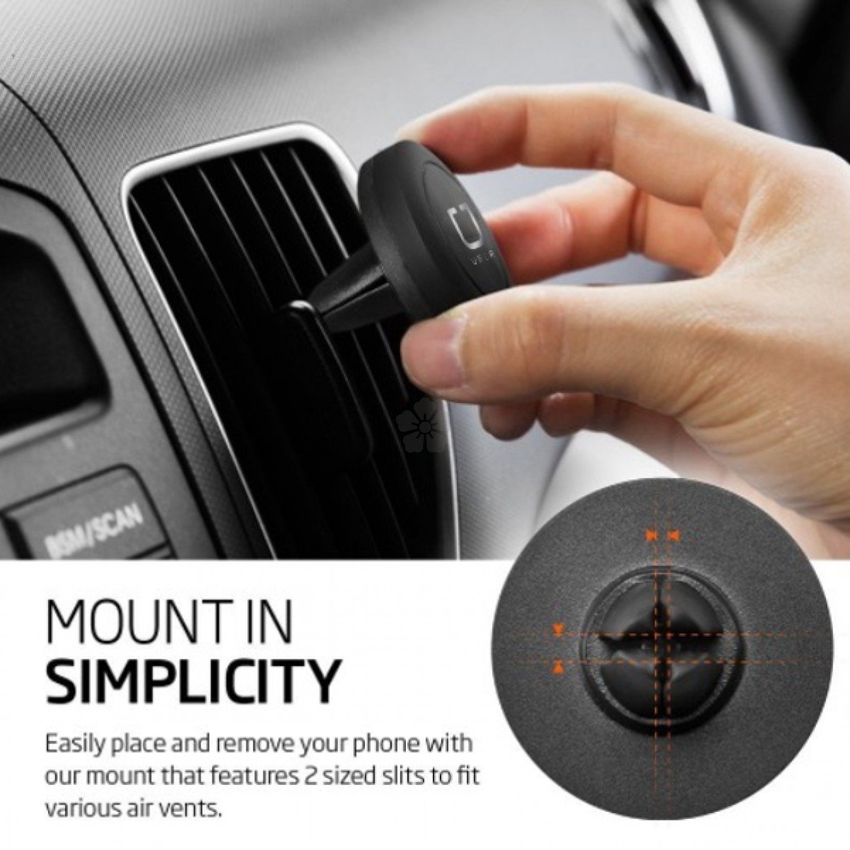 Promotional Air Vent Magnetic Phone Holder, Personalised by MoJo Promotions