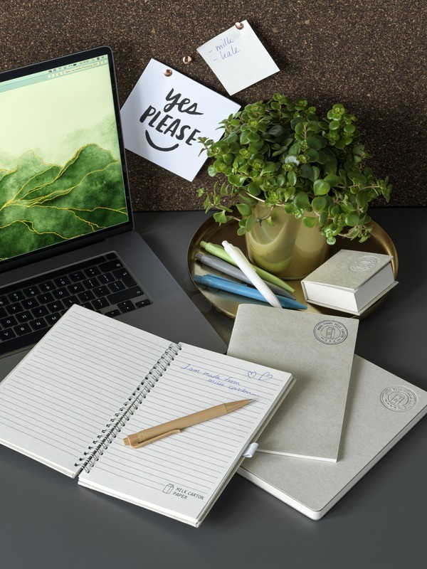 Promotional Milk Carton A5 Size Spiral Notebook, Personalised by MoJo ...