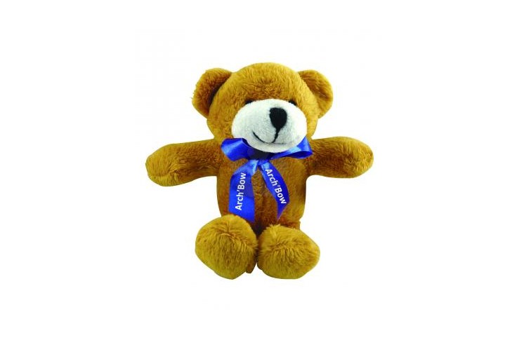 Promotional Big Archie Bear and Bow, Personalised by MoJo Promotions