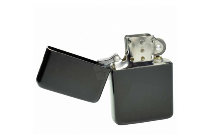 Promotional Black Steel Lighter, Personalised by MoJo Promotions