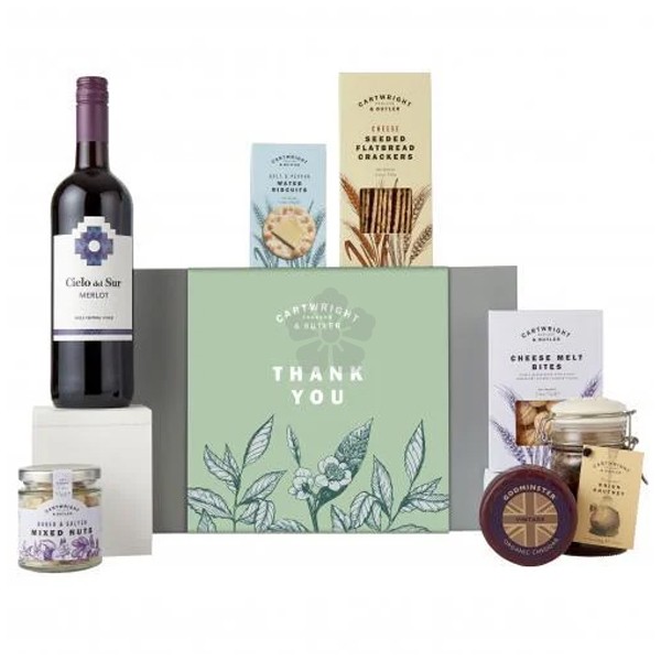 Promotional Cartwright and Butler Cheese and Wine Hamper, Personalised ...