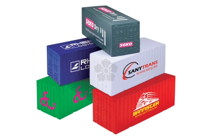 Promotional Container Stress Item, Personalised by MoJo Promotions