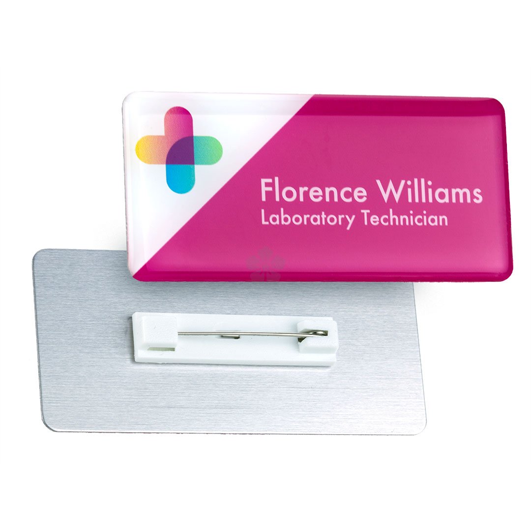 Promotional Digitally Printed Metal Name Badges, Personalised by MoJo ...