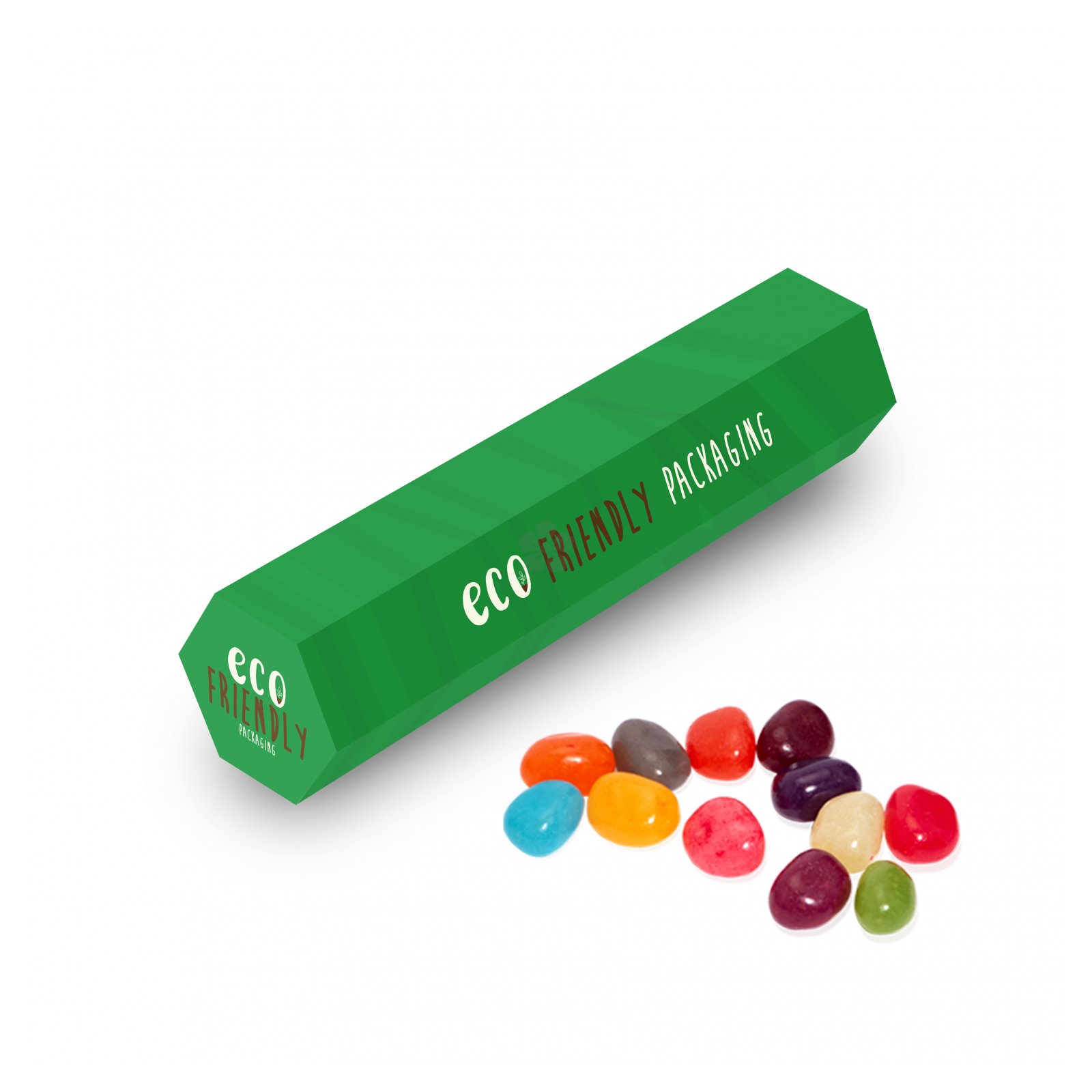 Promotional Eco Tube with Jelly Beans, Personalised by MoJo Promotions