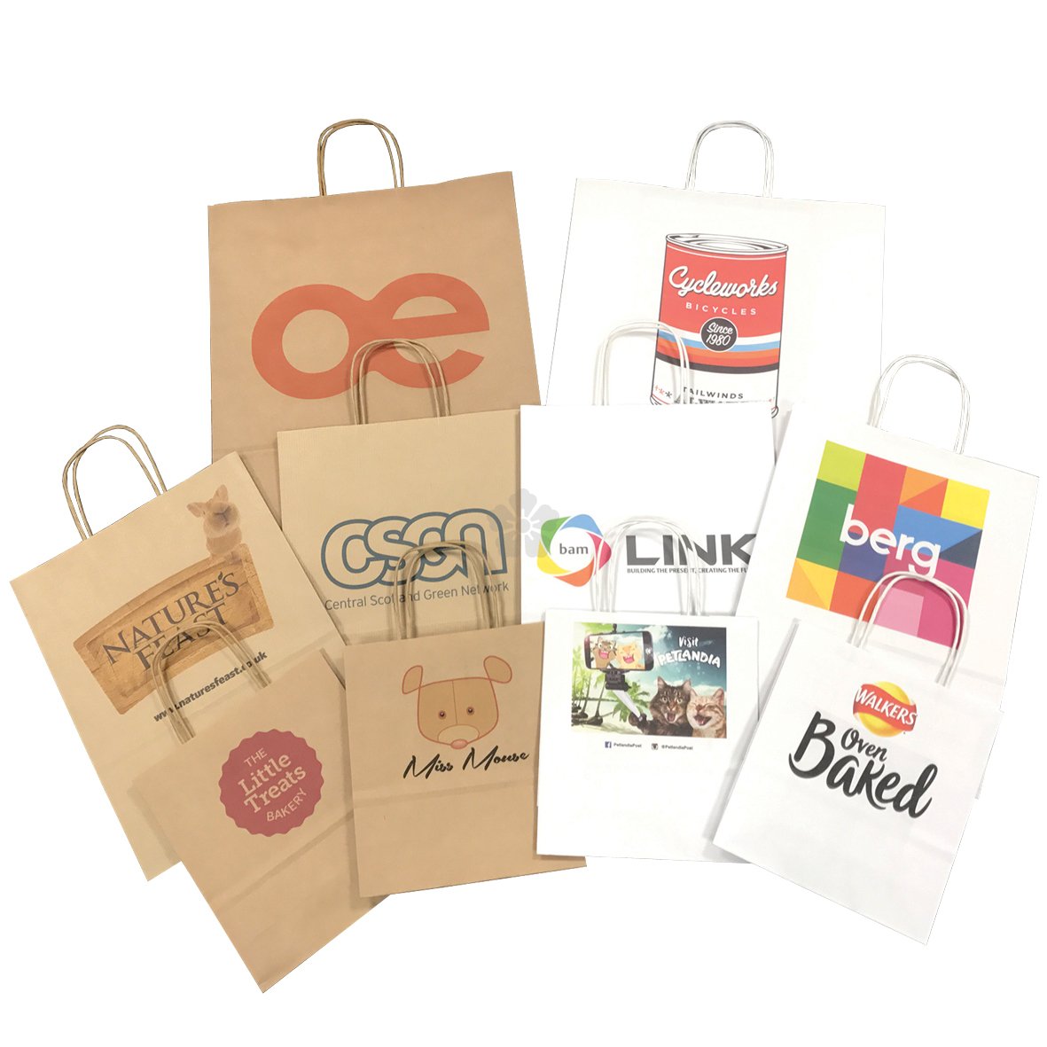 Promotional Express Full Colour Kraft Paper Bag, Personalised by MoJo ...