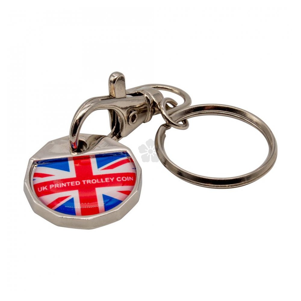Promotional Express Full Colour Trolley Coin Keyring, Personalised by ...