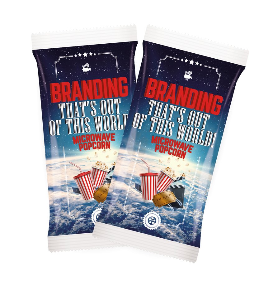 Promotional Full Colour Popcorn Bag, Personalised by MoJo Promotions