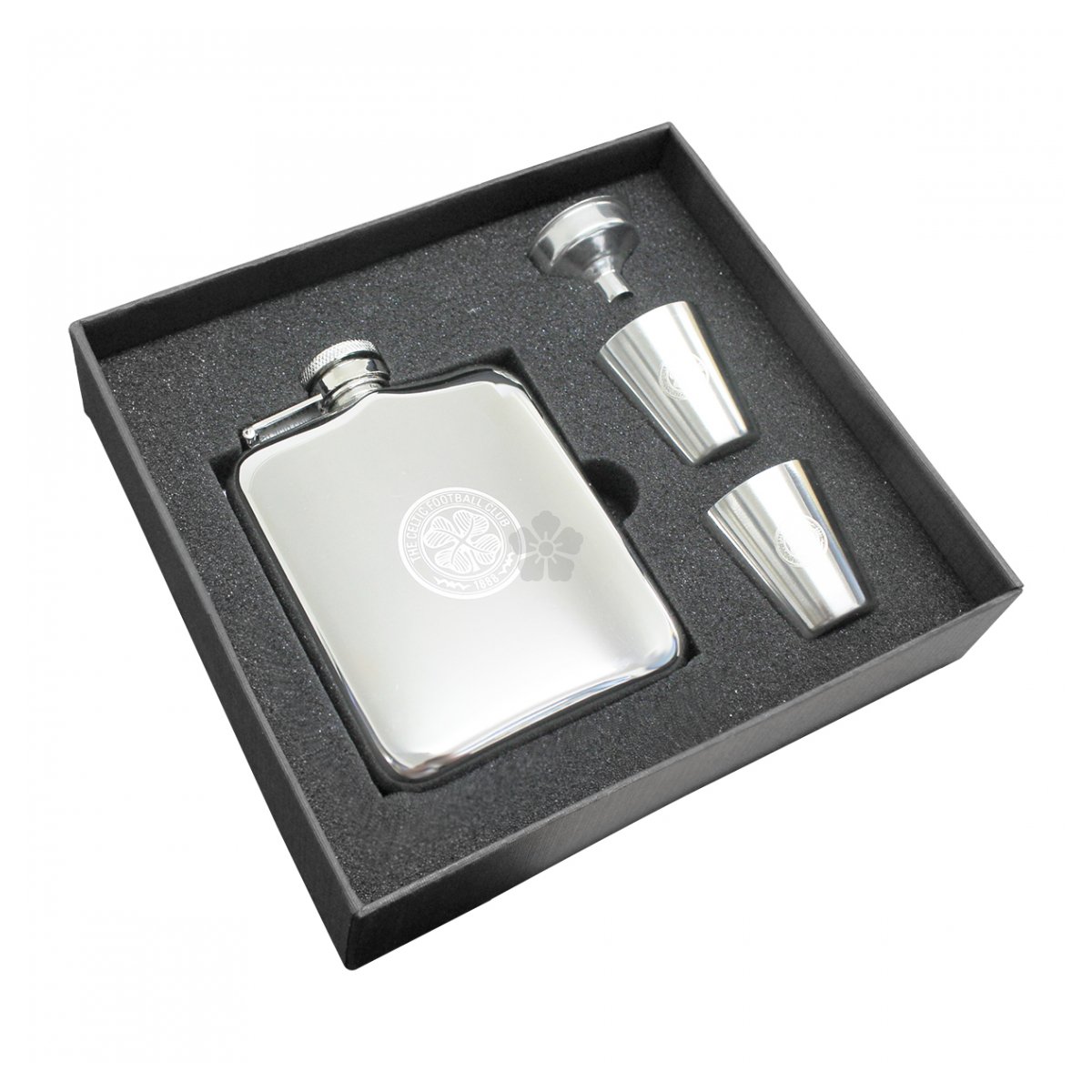 Promotional Harlow Hip Flask Gift Set, Personalised by MoJo Promotions