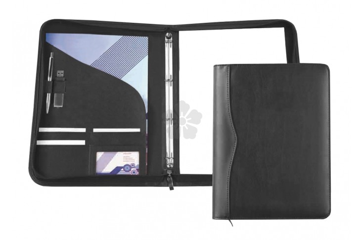 Promotional Houghton A4 Zipped Ring Binder Folder, Personalised by MoJo ...