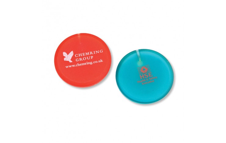 Promotional LED Glow Badge, Personalised by MoJo Promotions