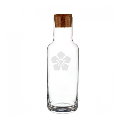 Promotional Melrose Cork Top Glass Bottle Set, Personalised by MoJo ...