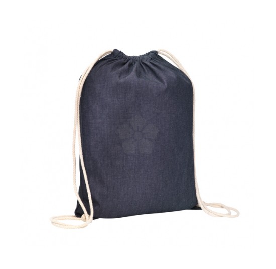 Promotional Moorgate Denim Drawstring Bag, Personalised by MoJo Promotions