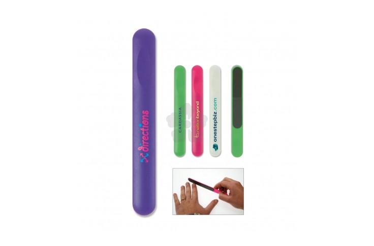 Promotional Nail File in Clear Sleeve, Personalised by MoJo Promotions
