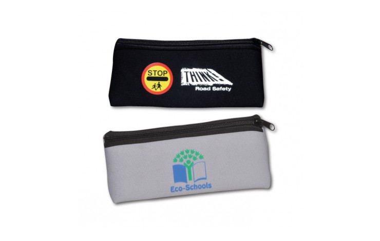 Promotional Neoprene Pencil Case, Personalised by MoJo Promotions