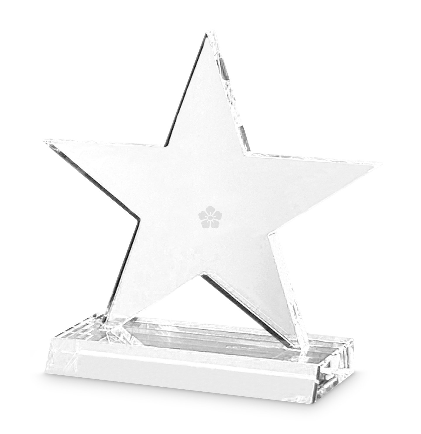 Promotional Optical Crystal 5 Pointed Star on Base Award, Personalised ...