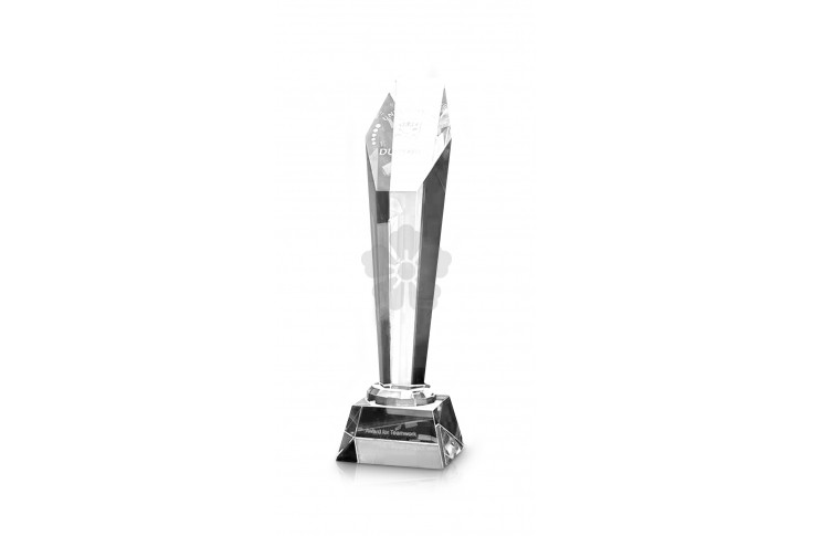Promotional Optical Crystal Hexagon Column Award, Personalised by MoJo ...