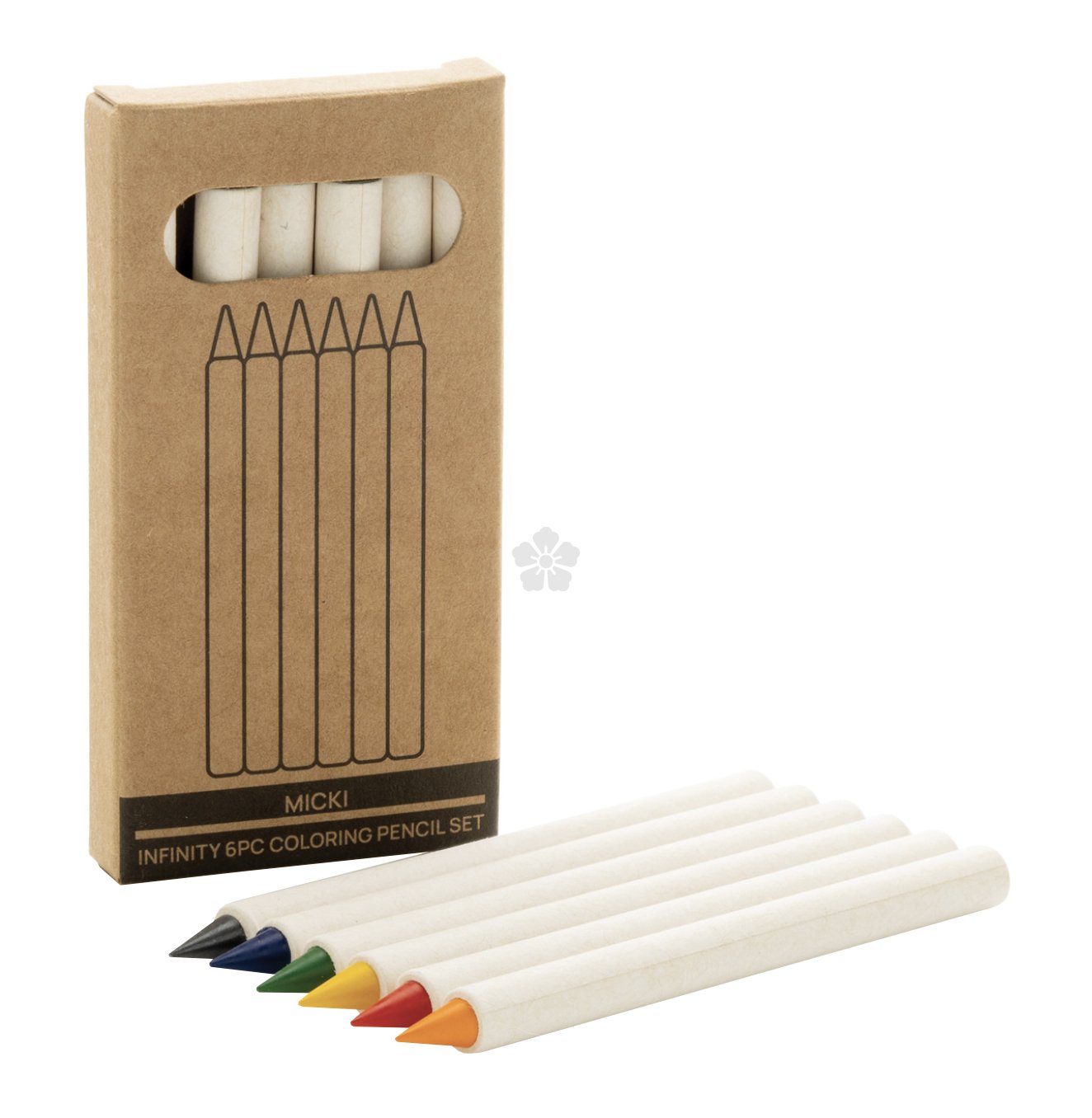 Promotional Recycled 6pc Colouring Pencil Set, Personalised by MoJo ...