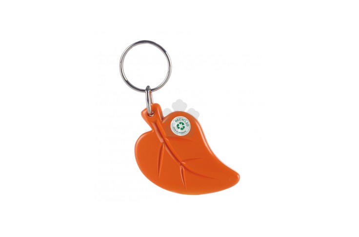 Promotional Recycled Leaf Keyring, Personalised by MoJo Promotions