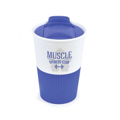 Promotional Rubber Base Plastic Take Out Mug, Personalised by MoJo ...