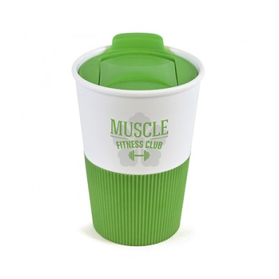 Promotional Rubber Base Plastic Take Out Mug, Personalised by MoJo ...