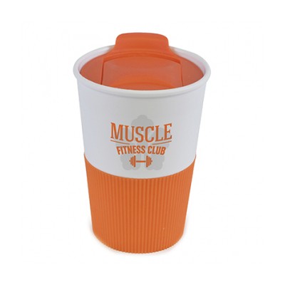 Promotional Rubber Base Plastic Take Out Mug, Personalised by MoJo ...