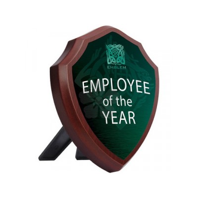 Promotional Shield Shaped Metal Faced Plaques, Personalised by MoJo ...