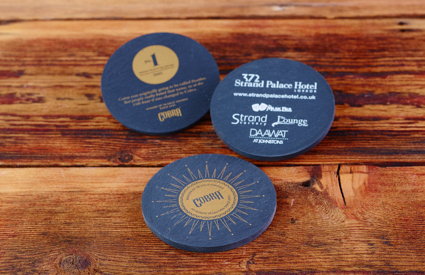 Promotional Slate Coaster, Personalised by MoJo Promotions