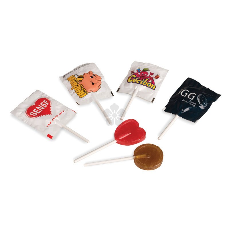 Promotional Small Flat Lollipop, Personalised by MoJo Promotions