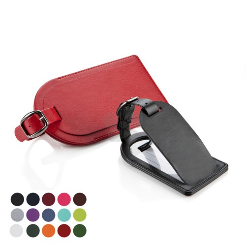 Promotional Belluno PU Small Luggage Tag, Personalised by MoJo Promotions