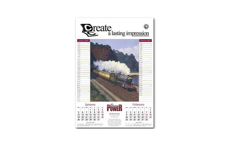Promotional Steam Power Calendar Personalised By MoJo Promotions promotional-steam-power-calendar-personalised-by-mojo-promotions