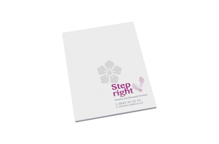 Promotional Sticky Notes A6, Personalised by MoJo Promotions