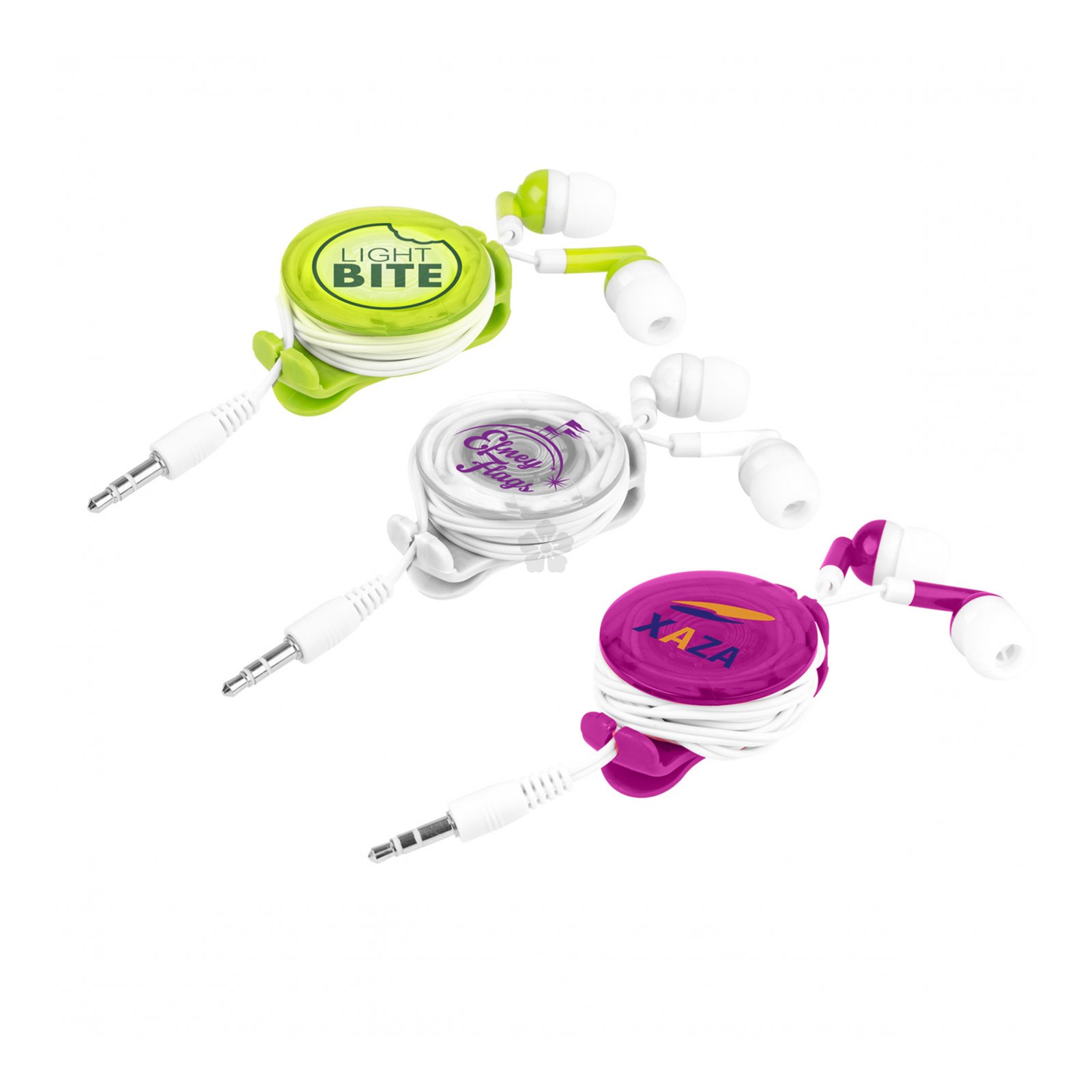 Promotional 2 - In - 1 Earbud and Light-Up Case, Personalised by MoJo ...