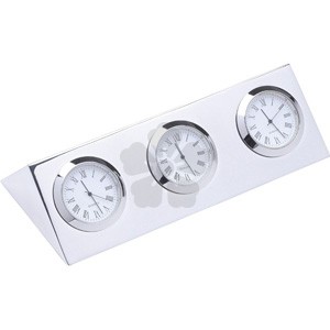 Promotional Three City Time Zone Desk Clock, Personalised by MoJo ...