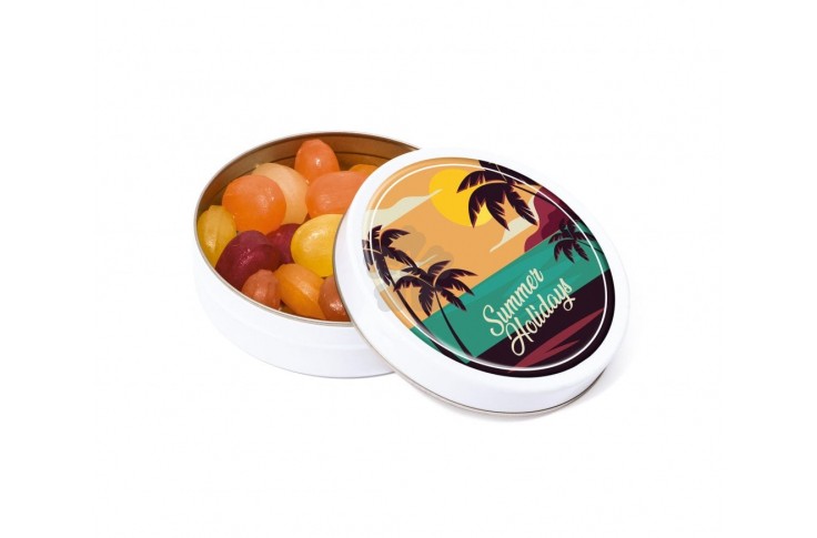 Promotional Travel Sweet Tin, Personalised by MoJo Promotions