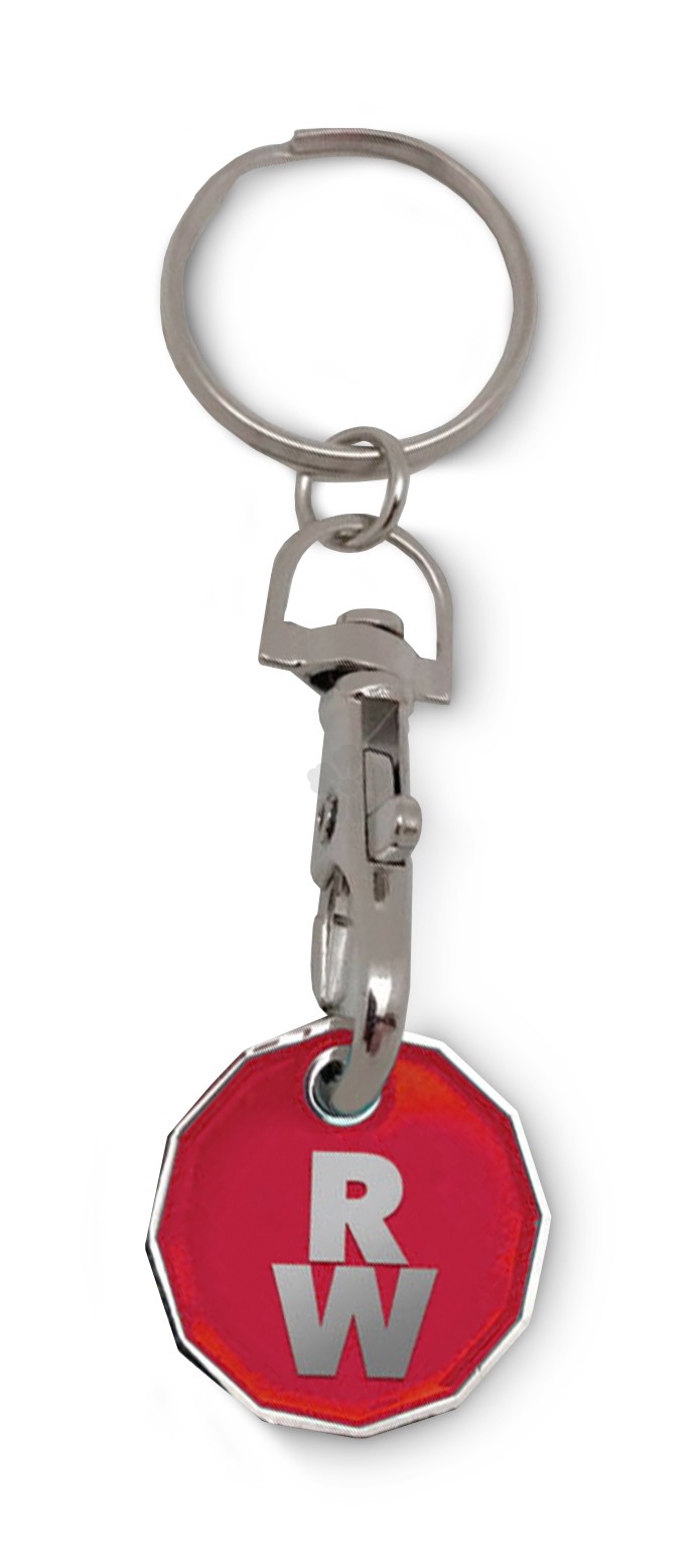 Promotional Trolley Coin Keyring, Personalised by MoJo Promotions