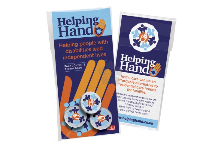 Promotional Trolley Coin Token 3 Pack, Personalised by MoJo Promotions