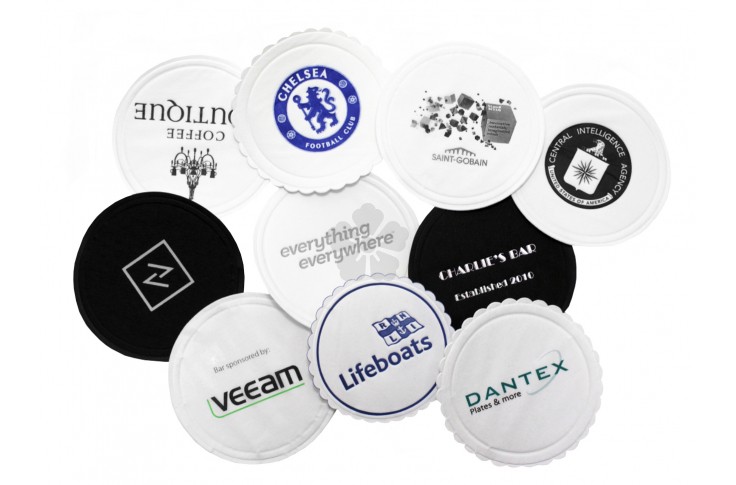 Promotional Wax Backed Tissue Coasters, Personalised by MoJo Promotions