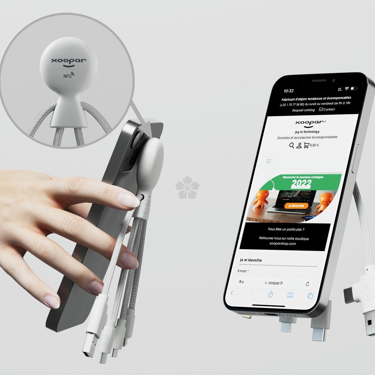 Promotional Xoopar Mr Bio Smart Cable, Personalised by MoJo Promotions