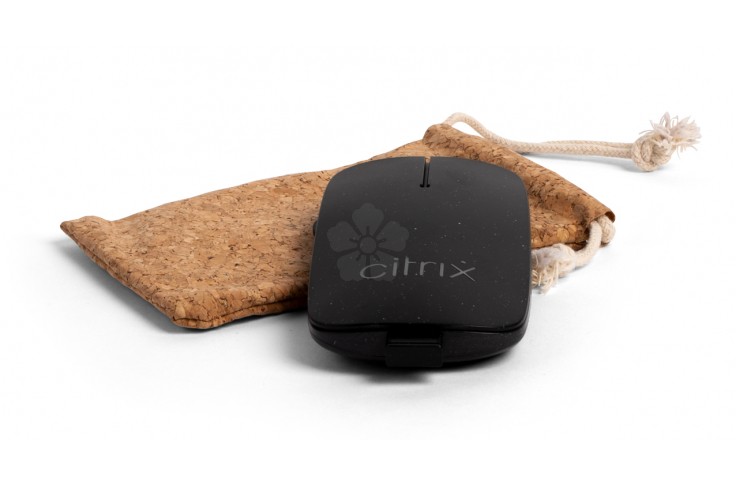 Promotional Xoopar Pokket Wheat Straw Wireless Mouse, Personalised by ...