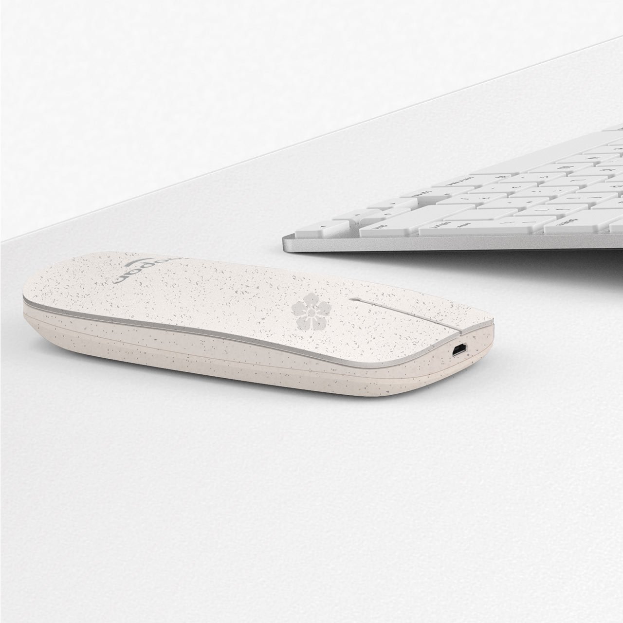 Promotional Xoopar Pokket Wheat Straw Wireless Mouse, Personalised by ...